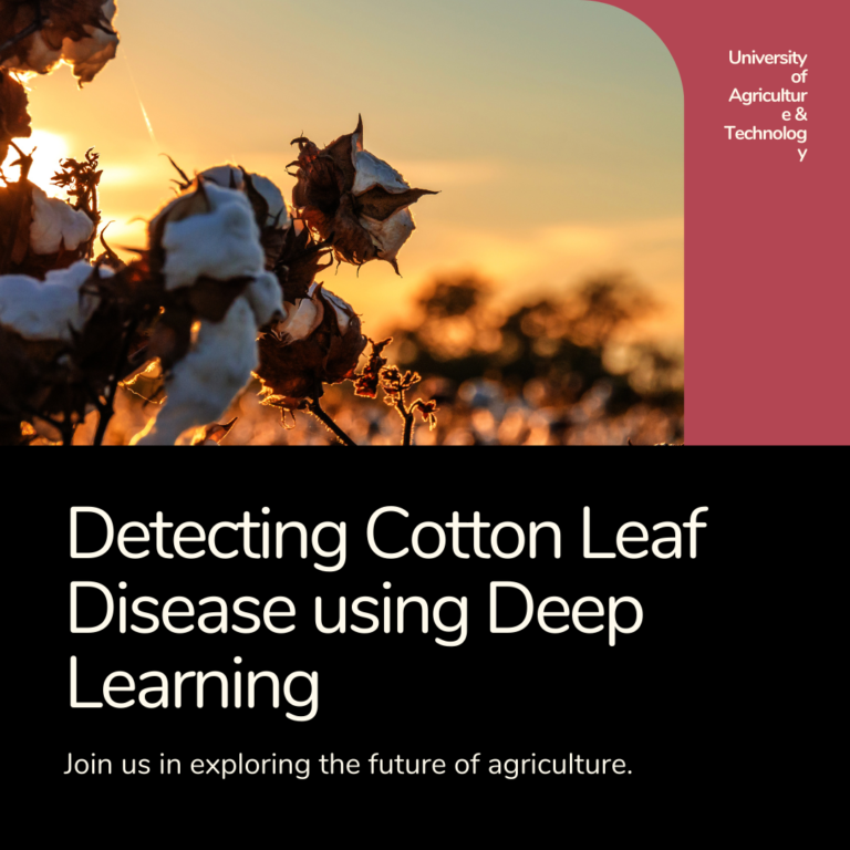 Deep Learning for Cotton Leaf Disease Detection: College Major & Minor ...